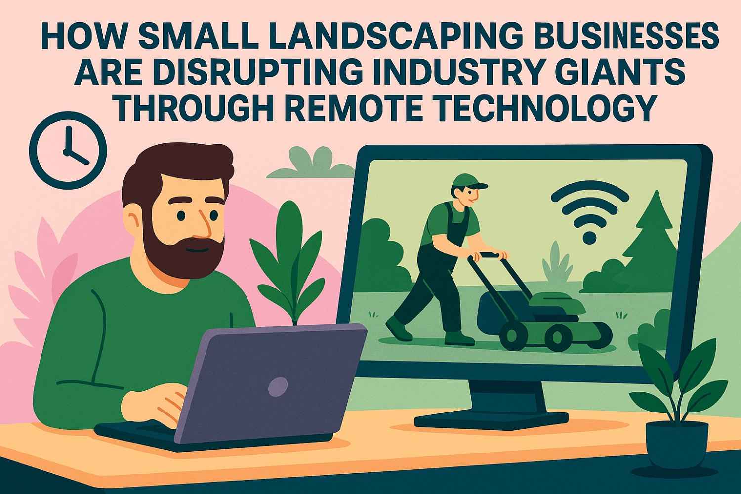 How Small Landscaping Businesses Use Remote Technology to Compete